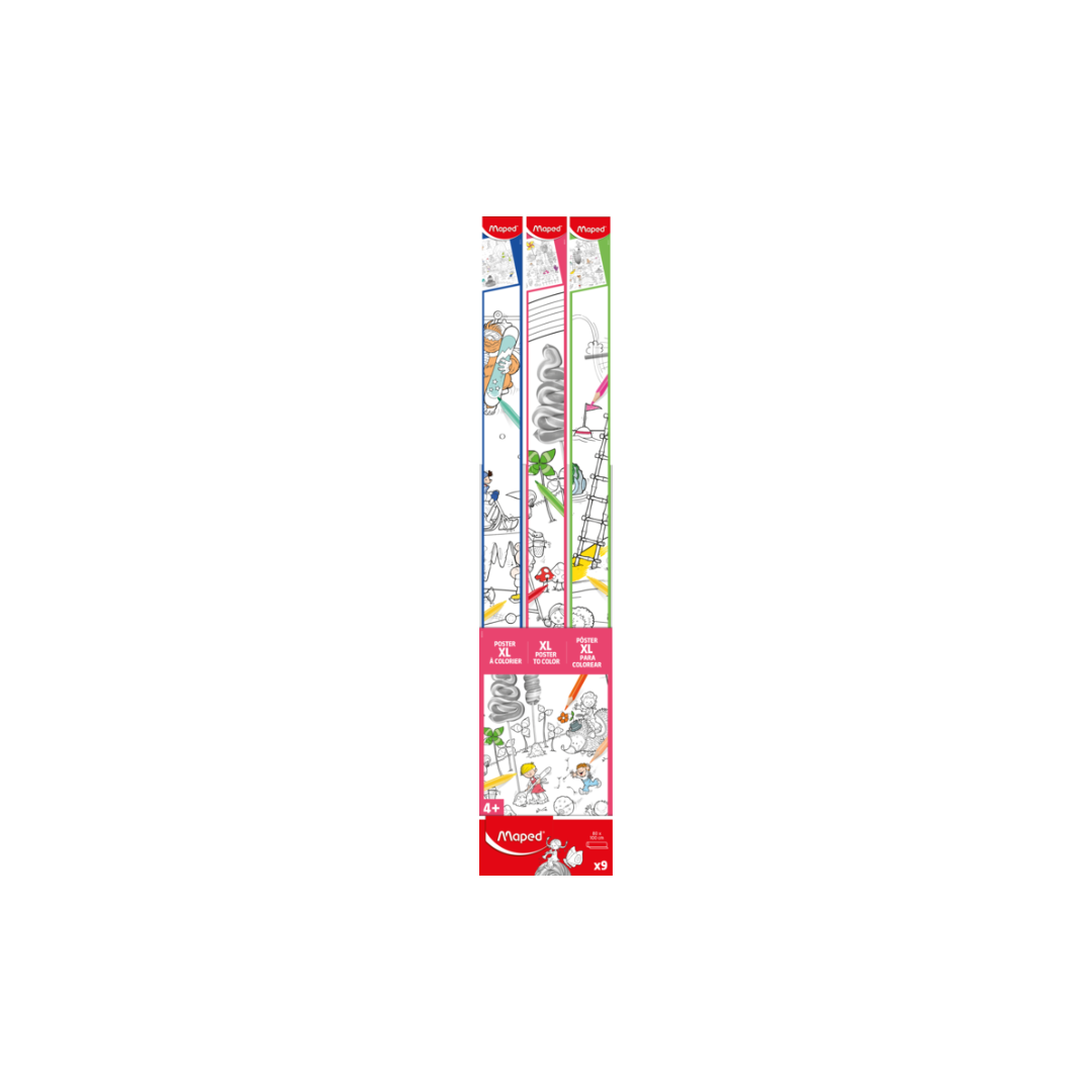 POSTER XL TO COLOR ASST IN CARDBOARD BOX – paredesycompania